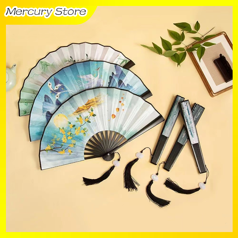 Jual Kipas Lipat Sutra China Kipas Lipat Gaya China Kuno Kipas Tangan ...