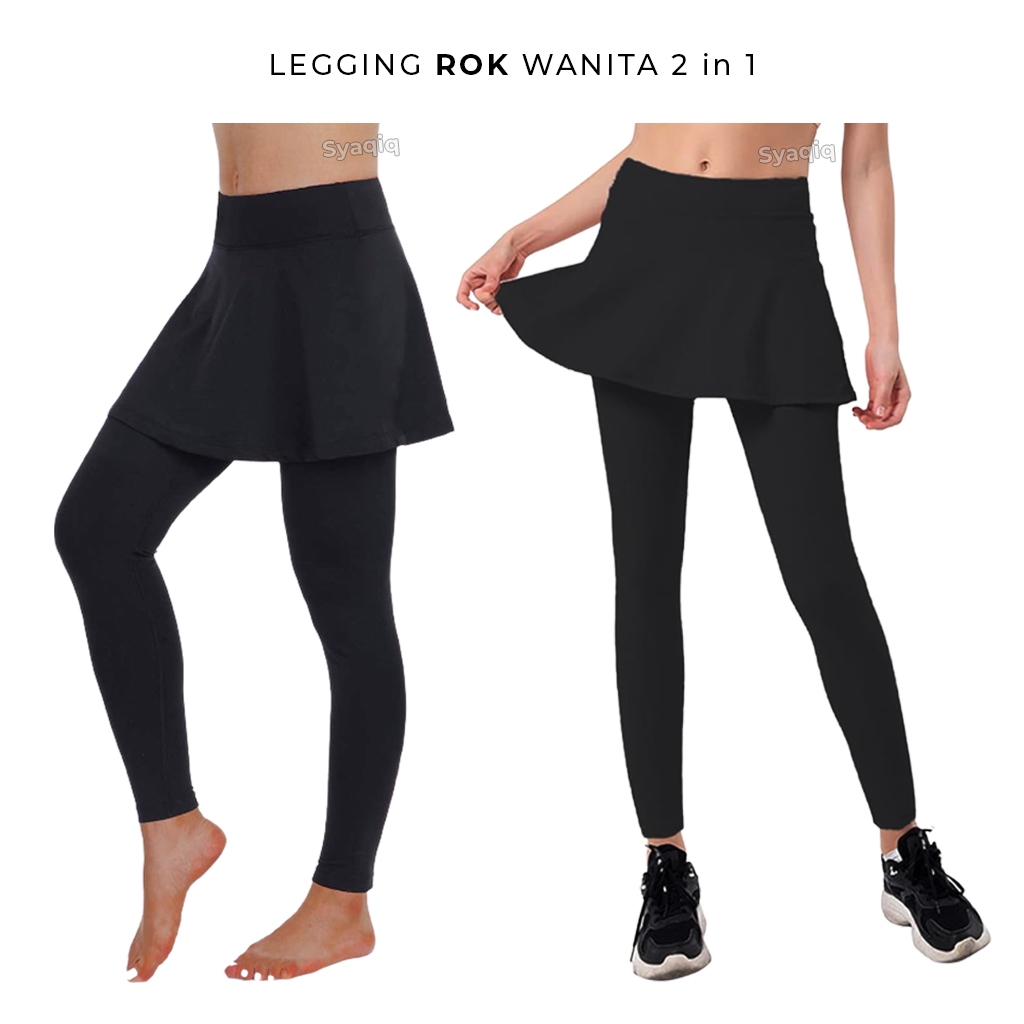 Jual Legging Rok Olahraga Wanita Skirt Sport Jogging Renang Sepeda Lari ...