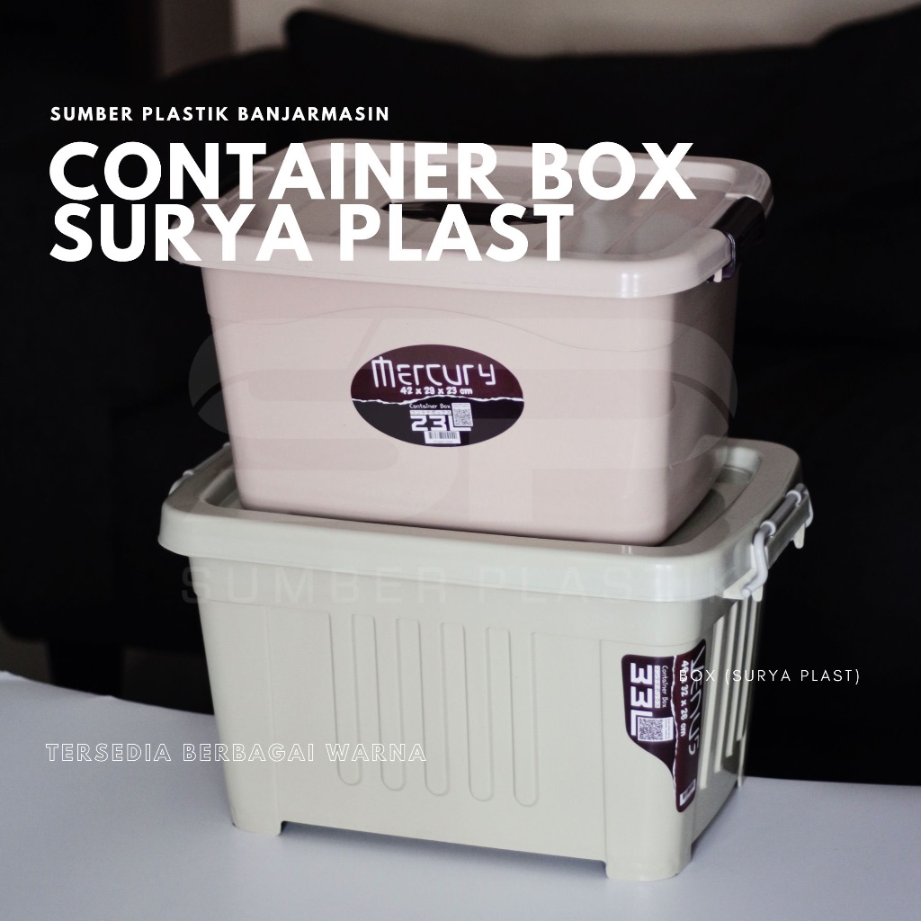 Jual Container Box Mercury Venus Neptunus 23L 33L 43L Surya Plast ...