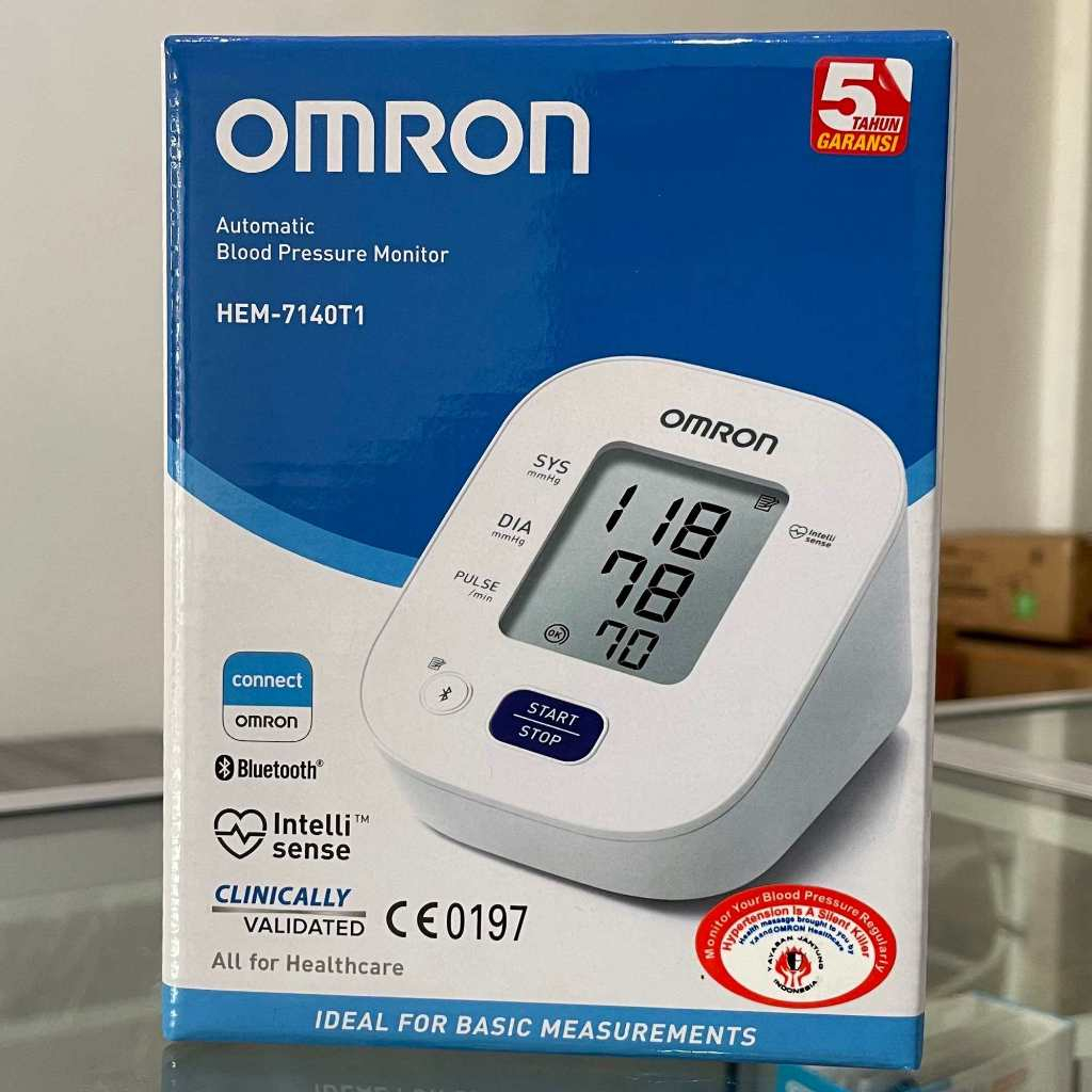 Jual Tensimeter Digital Bluetooth OMRON HEM 7140T1 Tensi Darah FREE ADAPTOR / Tensimeter omron ...