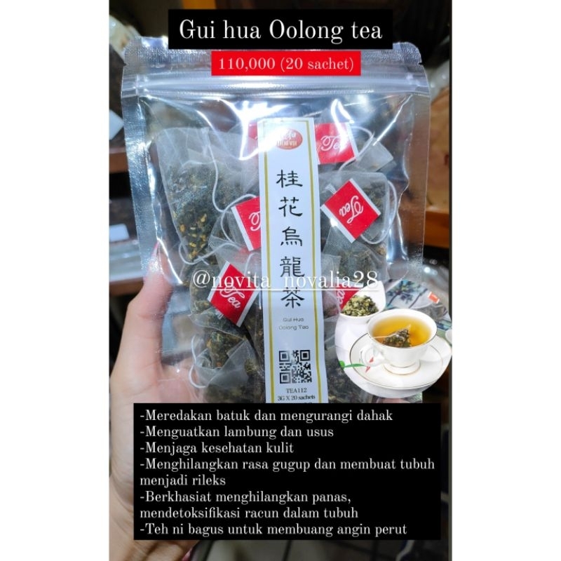 Jual Gui hua Oolong tea isi 20 sachet (Po penang) | Shopee Indonesia