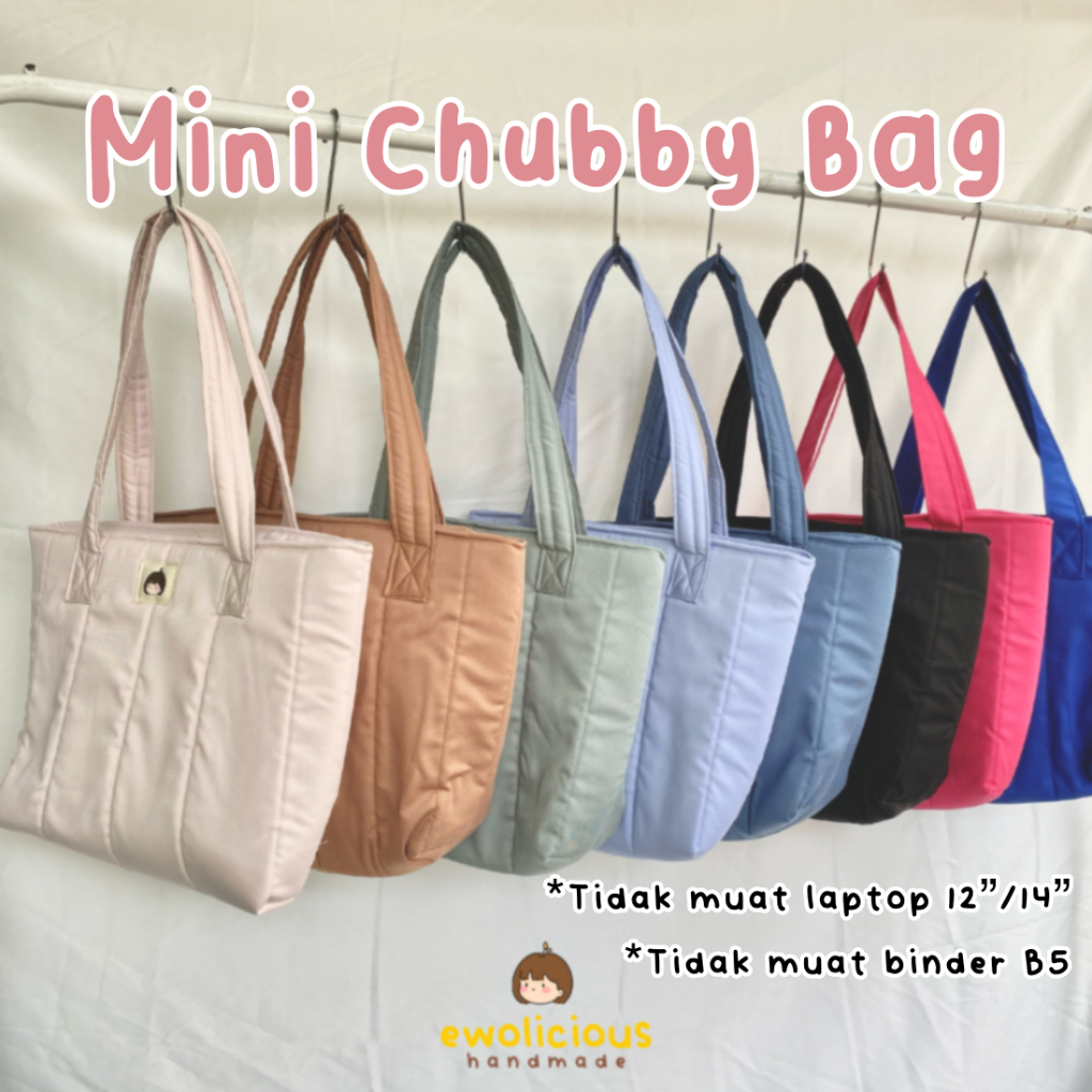 Jual MINI CHUBBY BAG by Ewolicious | Puffy Totebag | Tas Puffy | Shopee ...