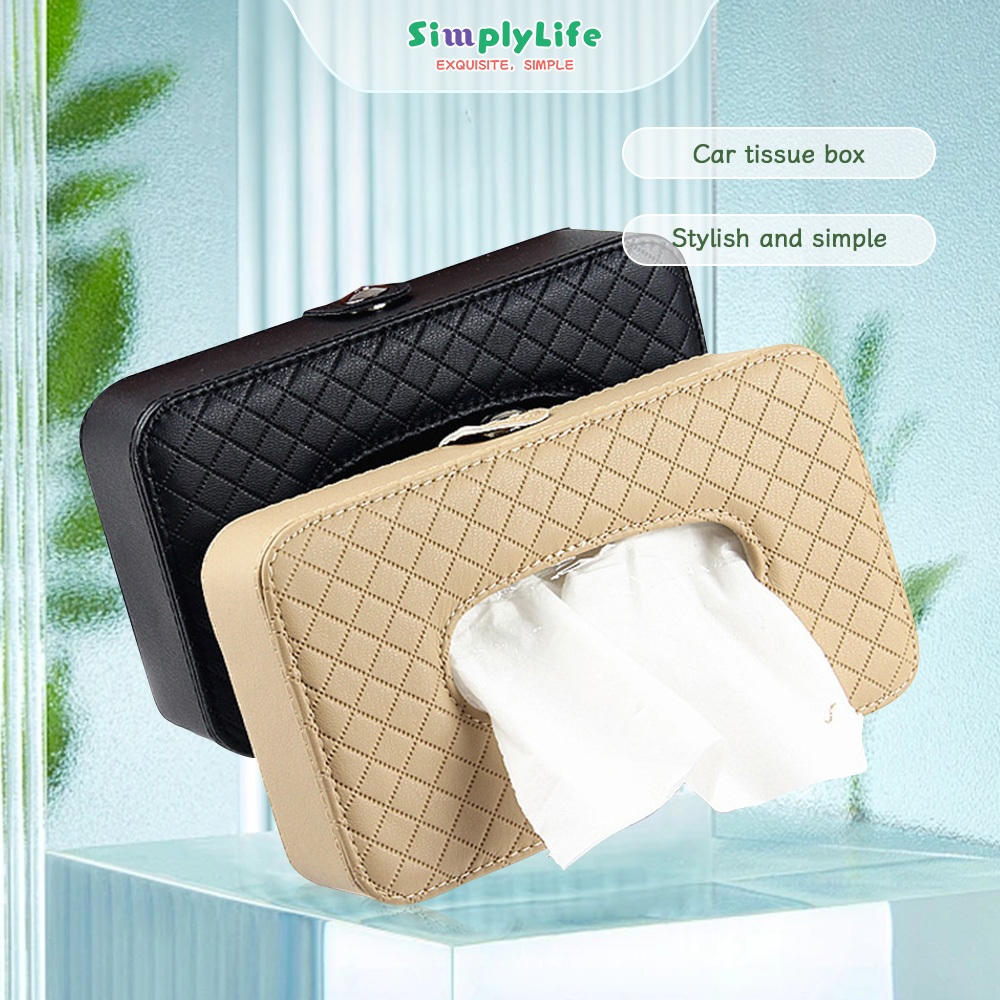 Jual SimplyLife - Tempat Tisu Mobil Gantung/Kotak Tissue Kulit Mobil ...