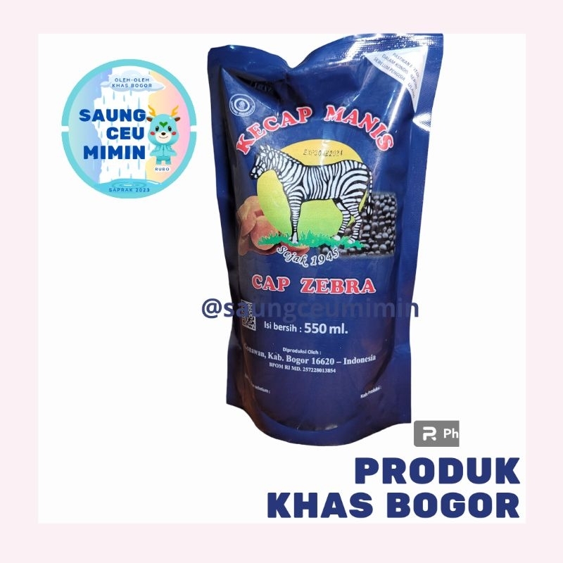 Jual Official Partner Kecap Zebra Asli Khas Bogor - 550 ml kemasan ...