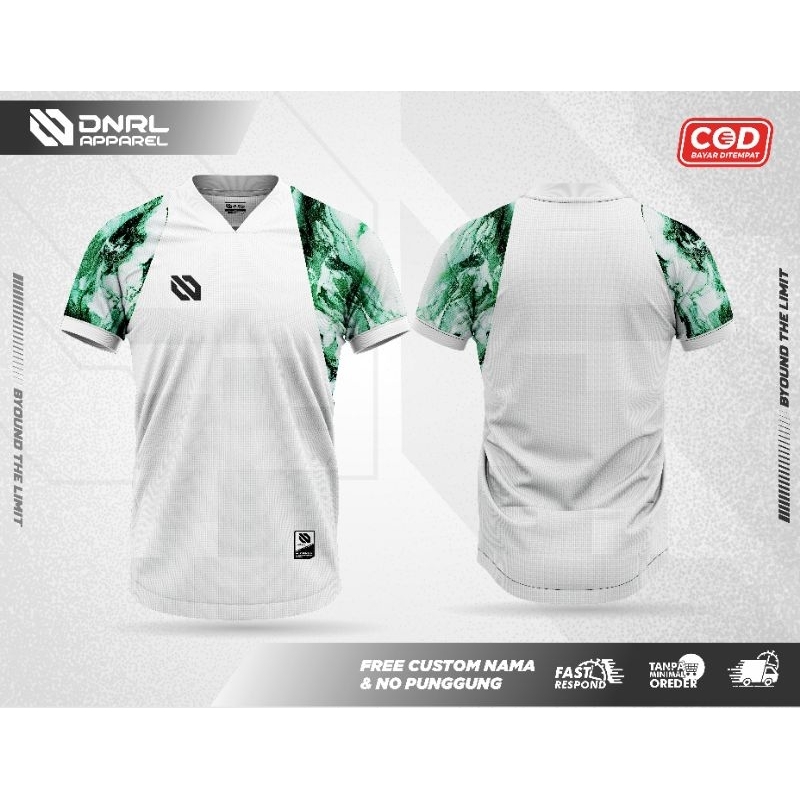 Jual JERSEY FUTSAL / SEPAKBOLA "ABSTRACT GREEN" FULL PRINTING FREE ...