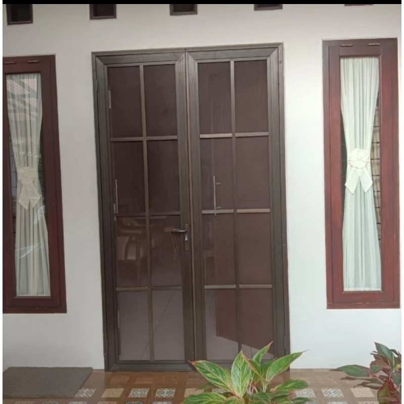 Jual pintu expanda aluminium kawat nyamuk | Shopee Indonesia