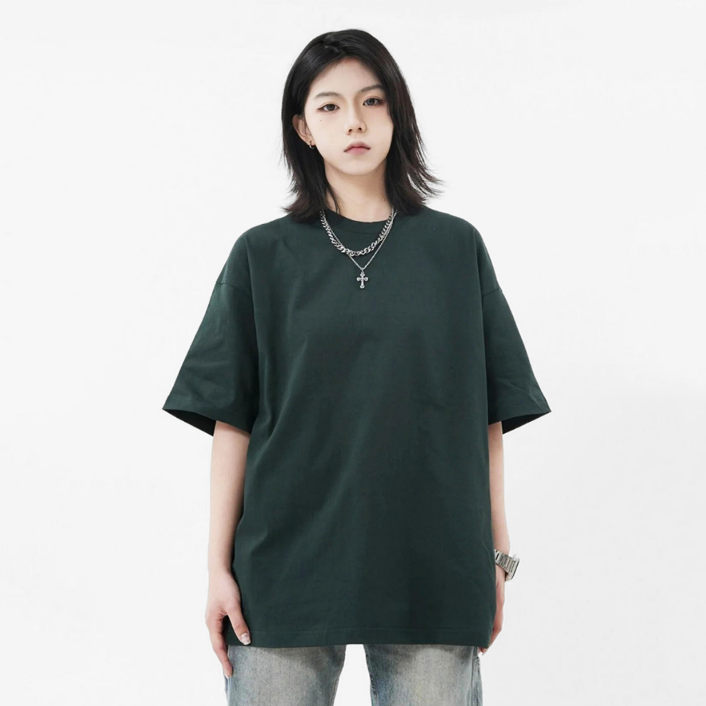 Jual Ouch™ T-shirt Kaos Oversize Basic Hijau Botol | Shopee Indonesia