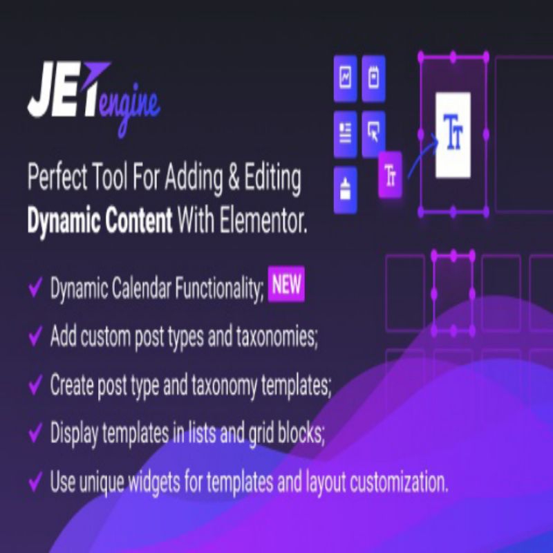 Jual JETENGINE - ADDING & EDITING DYNAMIC CONTENT WITH ELEMENTOR | Shopee Indonesia
