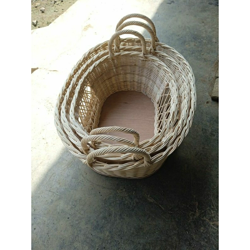 Jual kerajang oval silang full rotan pritit ukuran L | Shopee Indonesia