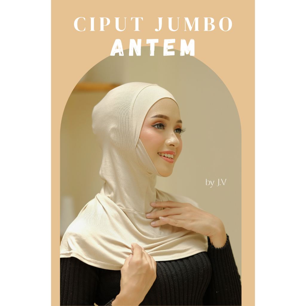 Jual Ciput Ninja Jumbo Dagu Antem Anti Budeg / Inner Hijab /Inner Ninja ...