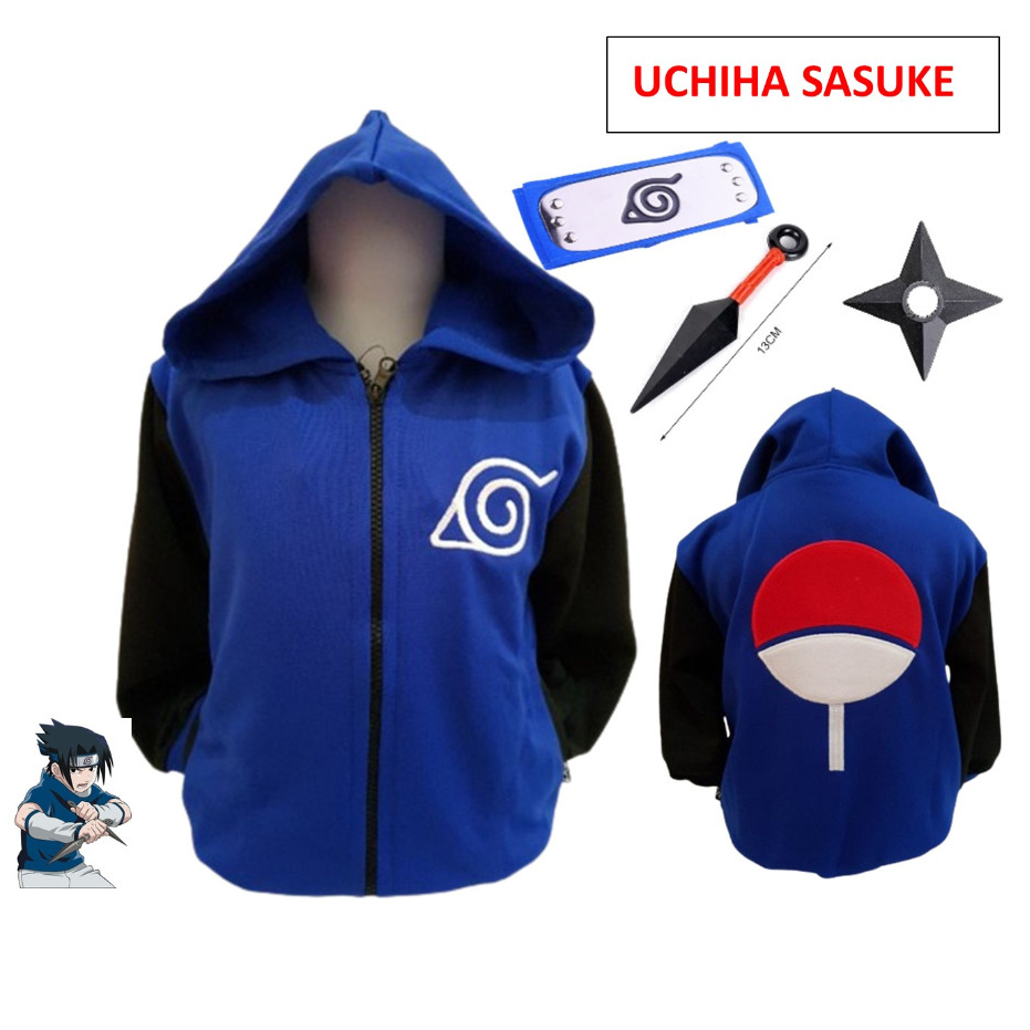 Jual jacket UCHIHA SASUKE / SASUKE UCHIHA LENGKAP | Shopee Indonesia