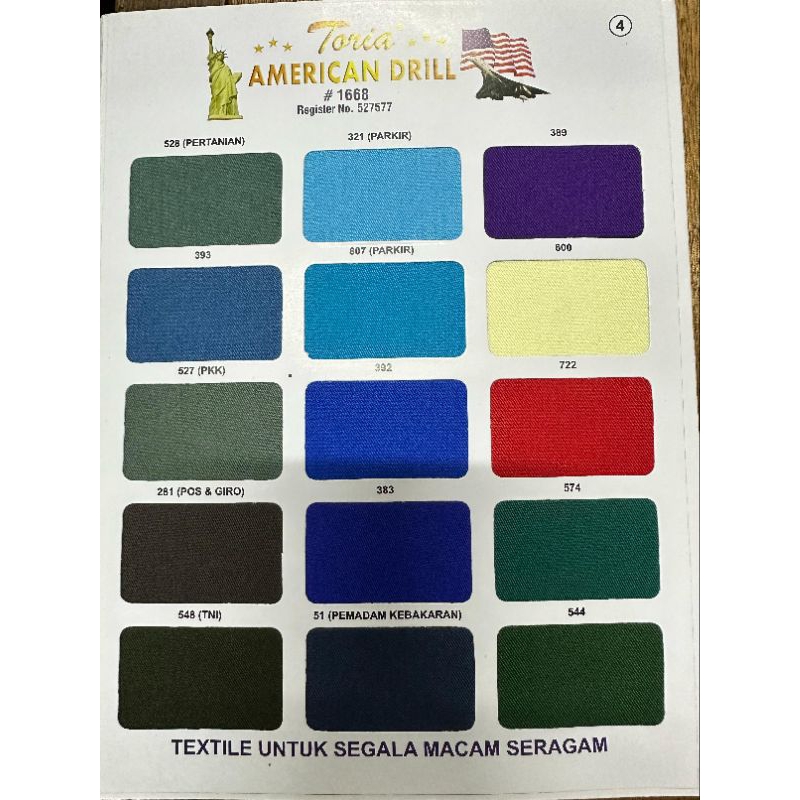 Jual American Drill toria | bahan almamater drill | kain drill | drill ...