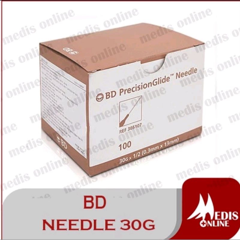 Jual BD NEEDLE 30G / BD NEEDLE 30 G / Needle 30 BD / Jarum 30 BD ...