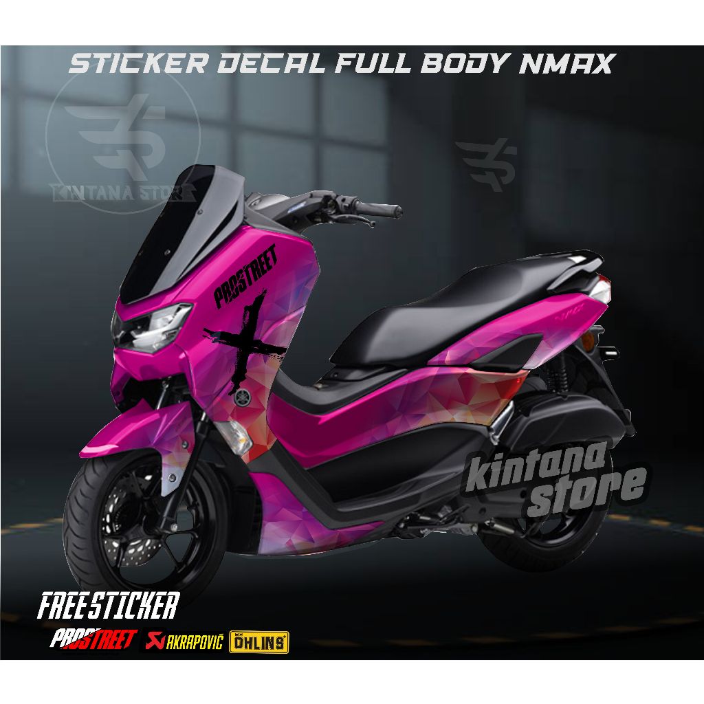 Jual Sticker Nmax motif poligon decal Yamaha nmax keren fullbody ...
