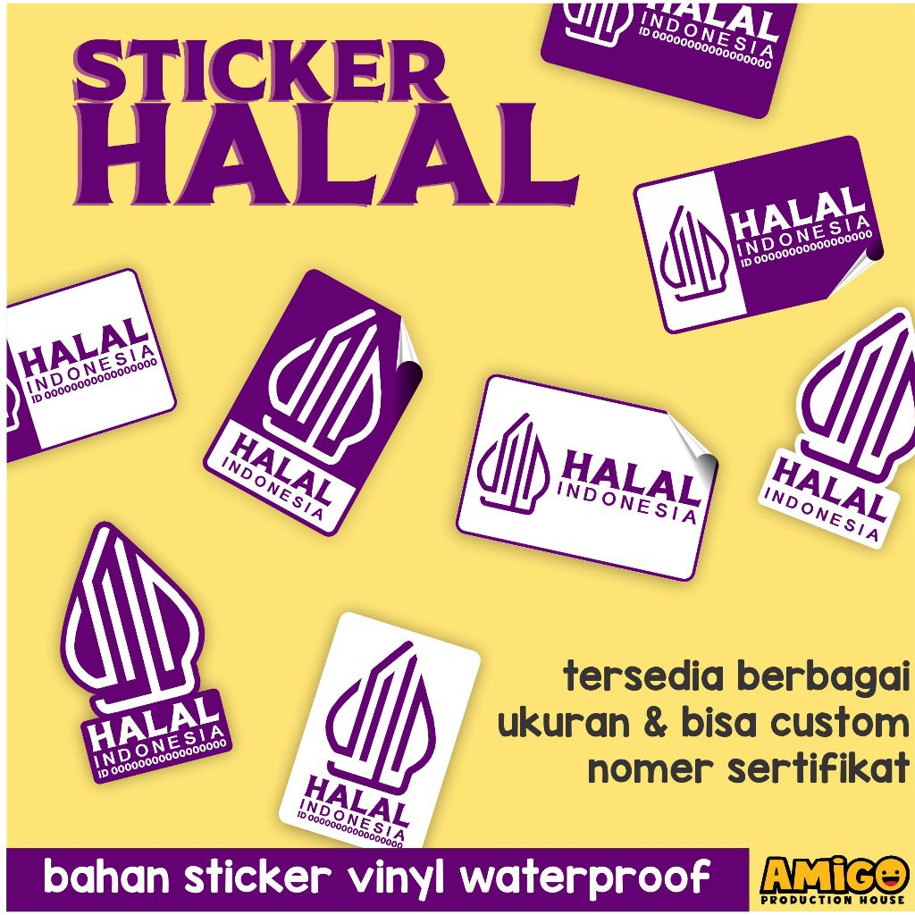 Jual Stiker Halal Sticker Vinyl Berbagai Macam Ukuran | Shopee Indonesia