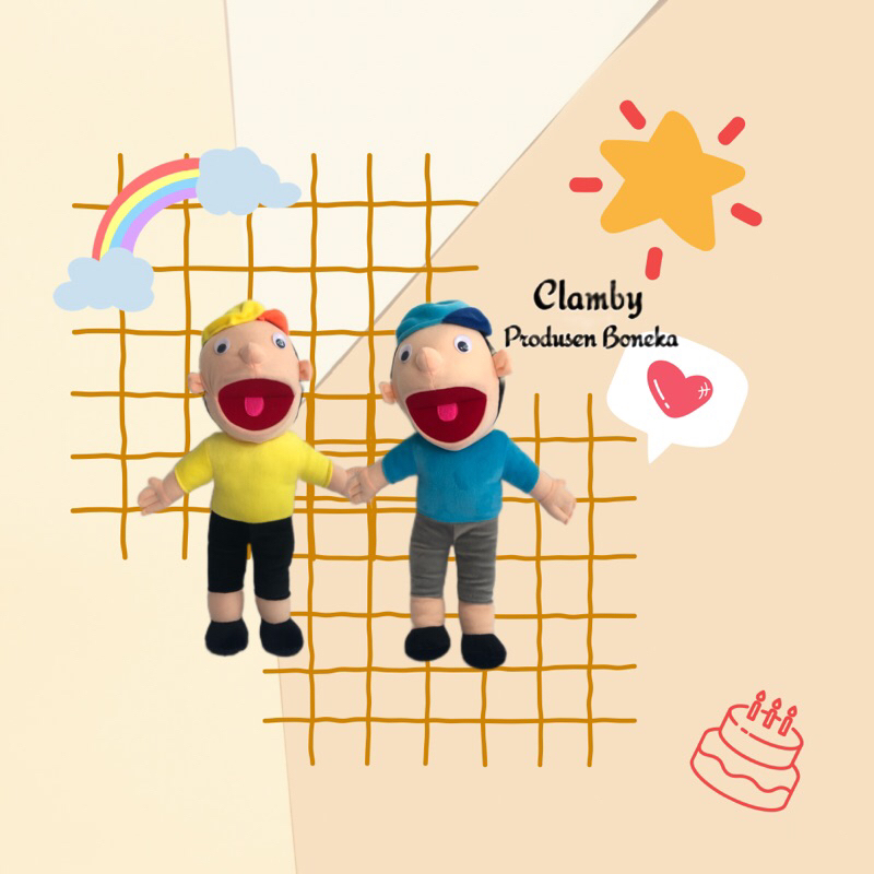 Jual Boneka dongeng karakter kakak Boneka Muppet puppet Boneka pentas ...