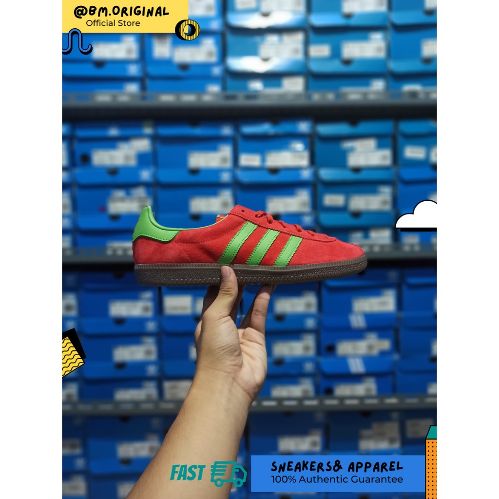 Jual Adidas Athen OG Red Focus Green Exclusive ORIGINAL GY4306 | Shopee ...
