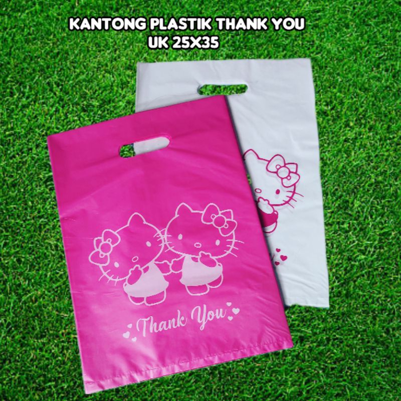 Jual plastik cantik Kaka, 50pcs plastik belanjaan, plastik mall ...