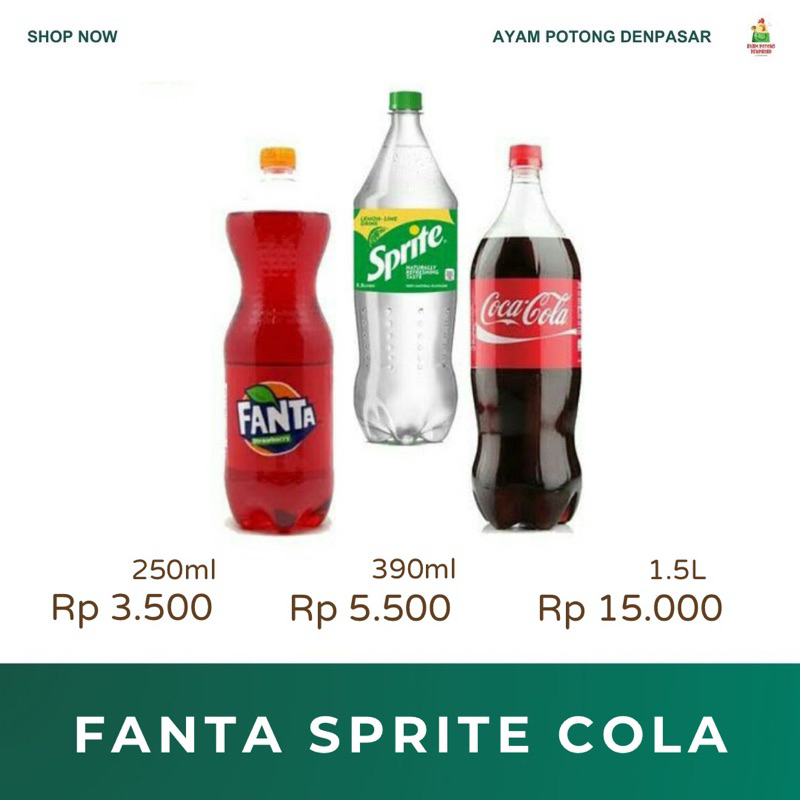 Jual MINUMAN FANTA COCA COLA SPRITE AIR SODA 200ml 350ml 1L | Shopee Indonesia