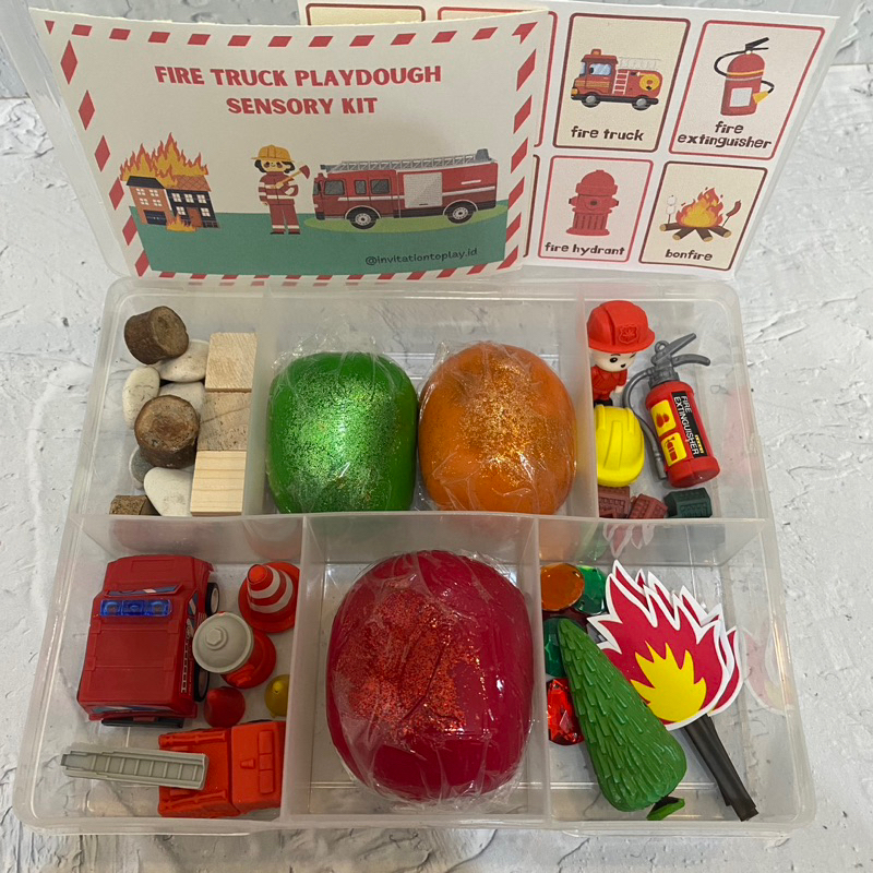 Jual Playdough Kit / Playdough Set Fire Truck / Playdough hampers ...