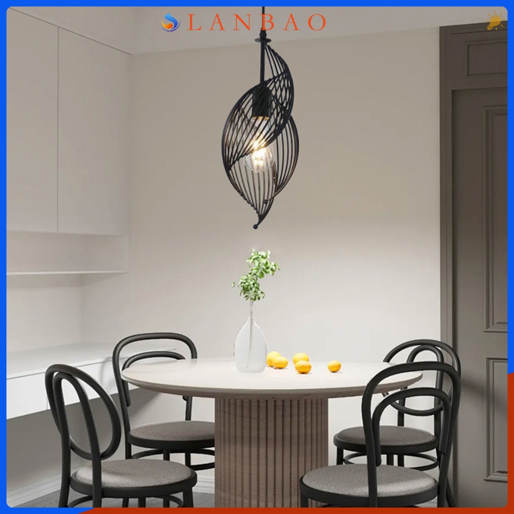 Jual Gantung Besi Kreatif Lampu Gantung Restoran 3 Warna Lampu Hias ...