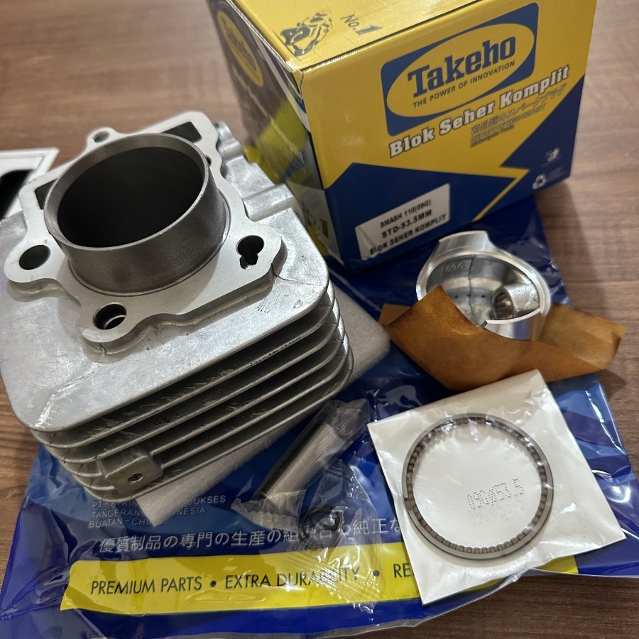 Jual TAKEHO SMASH 110 BLOK SEHER CYLINDER BLOCK SILINDER PISTON MOTOR BORING KIT RING PEN SET ...