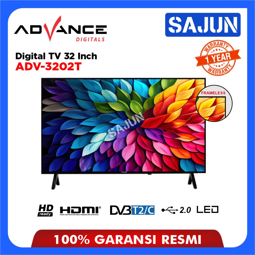 Jual Advance TV LED Digital 32 Inch HD Televisi Panel LG ADV-3202T ...