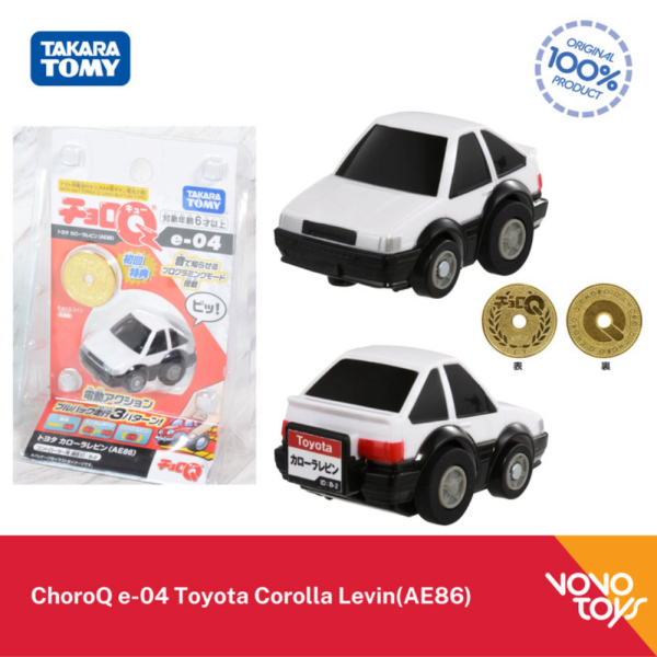 Jual Dijual Tomica ChoroQ e-04 Toyota Corolla Levin AE86 Takara Tomy ...