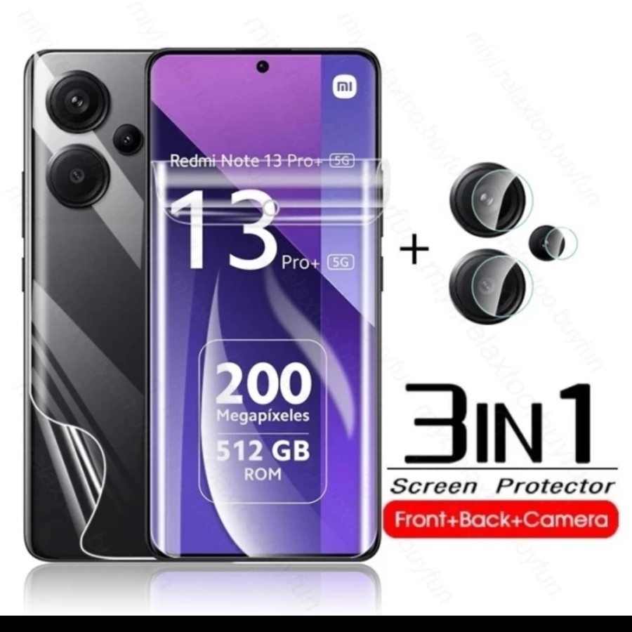 Jual XIAOMI REDMI 14C 13C 13 NOTE 13 PRO PLUS 13 PRO 13 4G 5G ANTI GORES JELLY HYDROGEL SPY ...