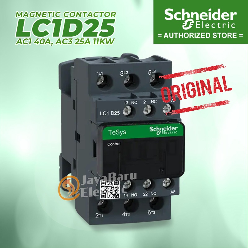 Jual Kontaktor Contactor Schneider LC1D25 24V 42V 48V 110V 220V 380V LC1D25B7 LC1D25D7 LC1D25E7 ...