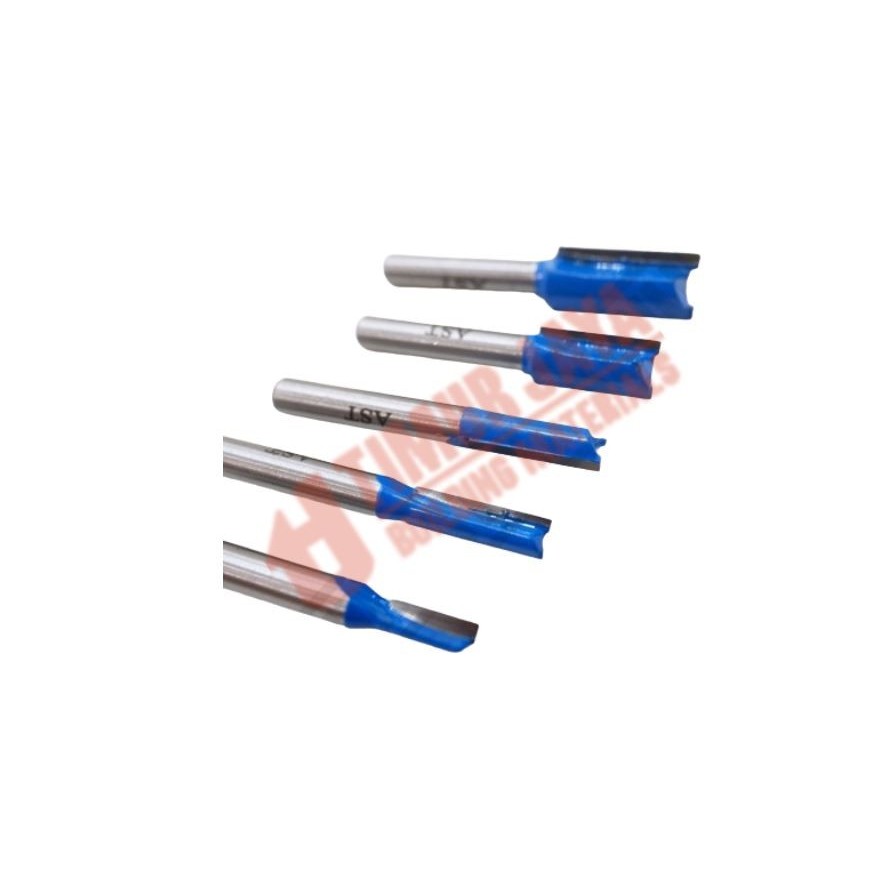 Jual STRAIGHT BIT Mata Profil Kayu Straight Bit 1/4" 3 4 5 6 8 mm Mata ...