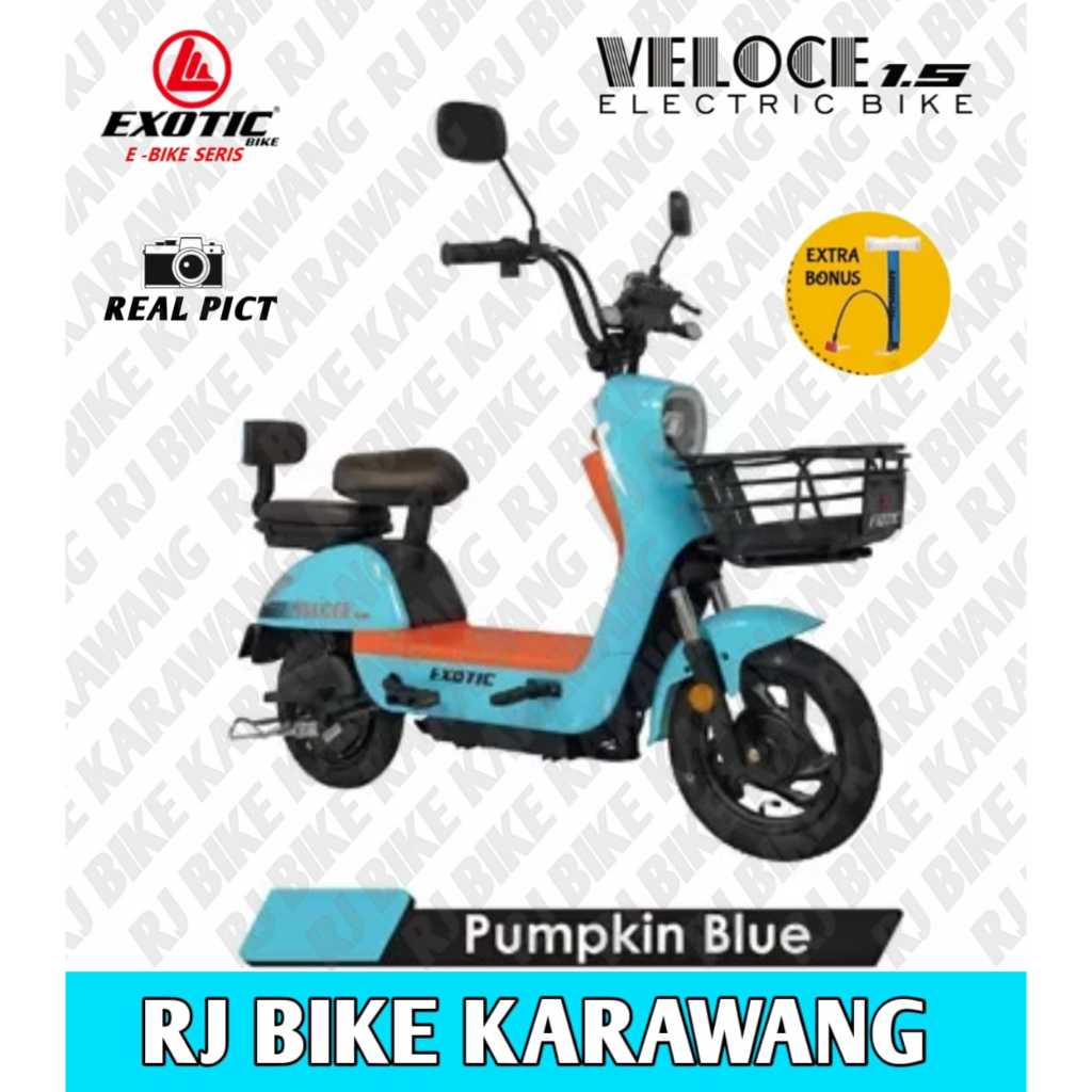 Jual SEPEDA LISTRIK EXOTIC EV-922 EV-925 EV-926 EV-927 VELOCE V3, VELOCE CR, VELOCE 1.0 DAN 1.5 ...