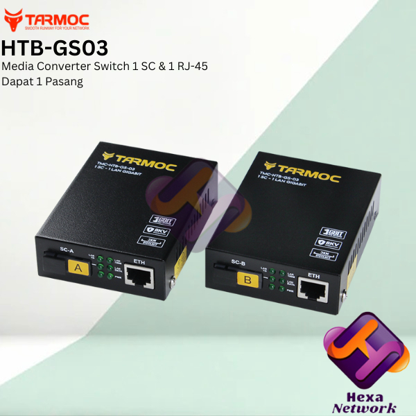 Jual Media Converter Tarmoc HTB GS03 HTB-GS03 Gigabit Single mode | Shopee Indonesia