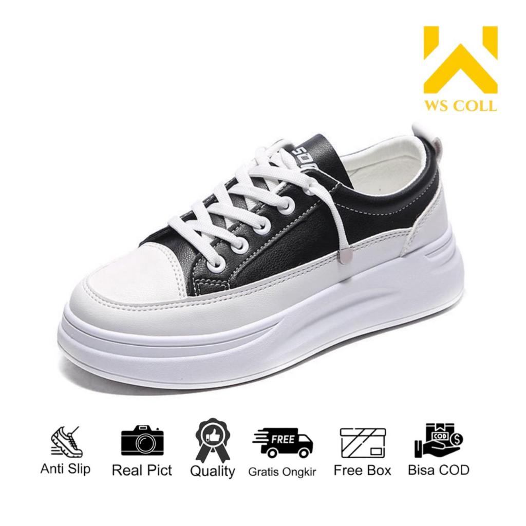 Jual WSCOLL Sepatu Wanita Sneakers Kets Bertali Kasual Fashion Shoes ...