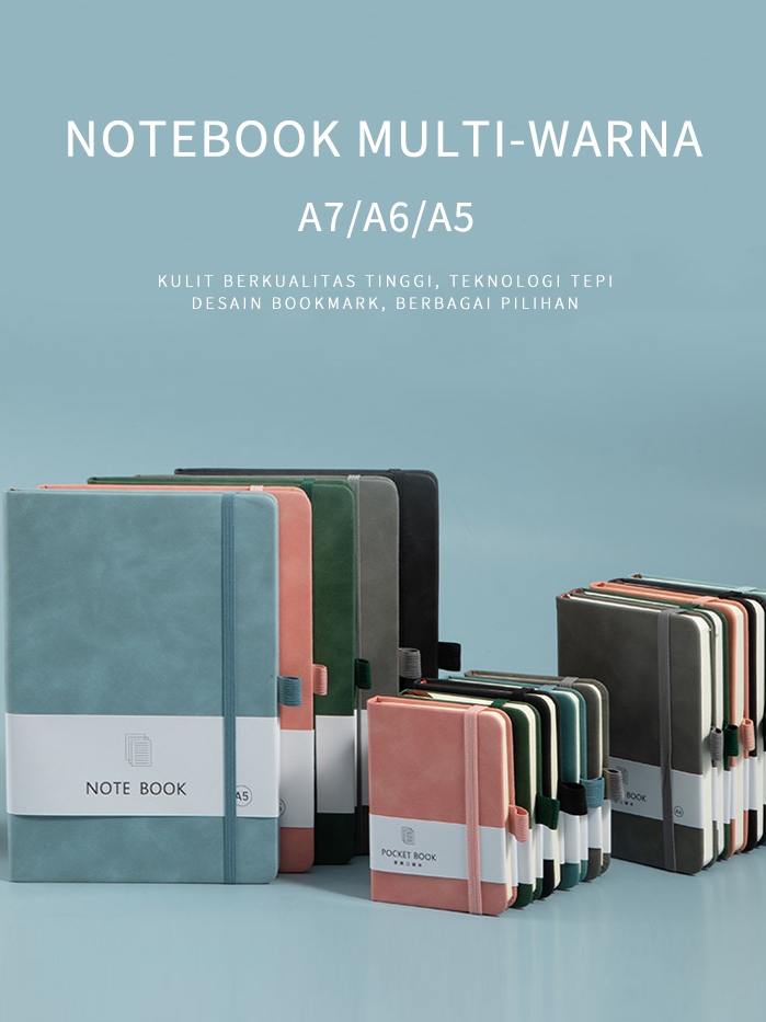 Jual [READY] Buku catatan aesthetic Notebook mini pocket A7/A6/A5 Buku ...
