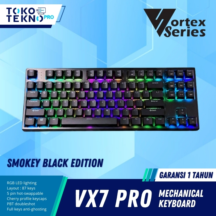 Jual VortexSeries VX7 Pro Smokey Black Edition Mechanical Gaming ...