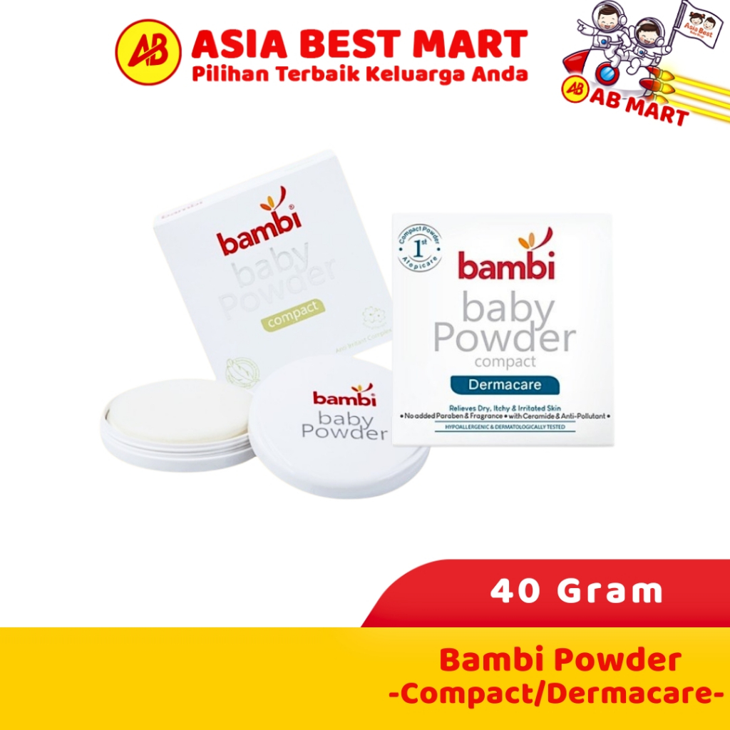 Jual Bambi Baby Compact Powder Dermacare 40Gr Bedak Padat Bayi Anak ...