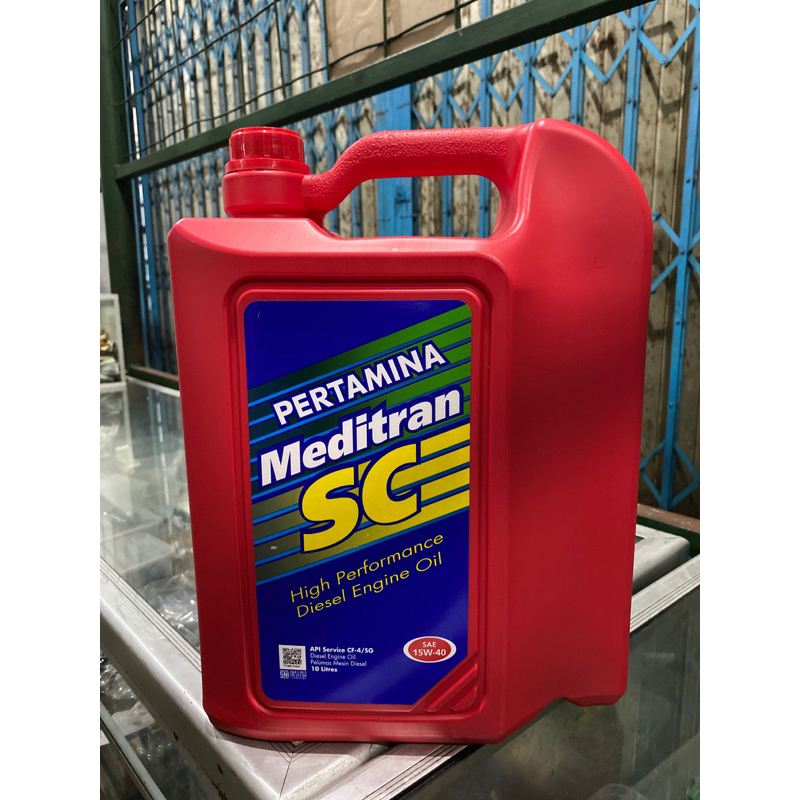 Jual Oli Mesin Meditran SC 10 Liter SAE 15W-40 ORIGINAL PERTAMINA | Shopee Indonesia