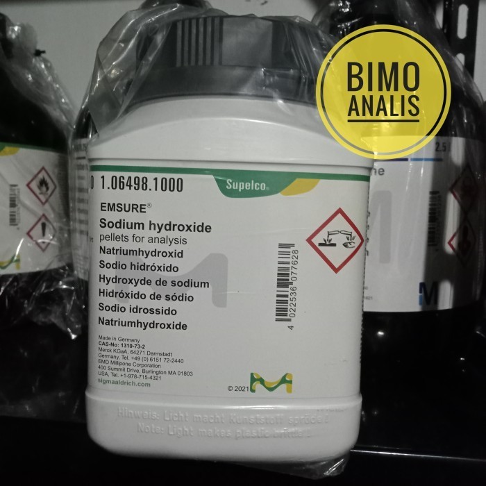 Jual Natrium Hidroksida Repack 50gram / NaOH Pro Analis Merck 106498 ...