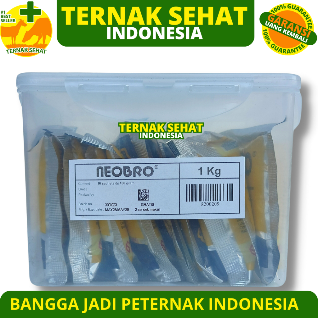 Jual NEOBRO 100 Gram 1 BOX (10PCS) MEDION Vitamin Penambah Berat ...