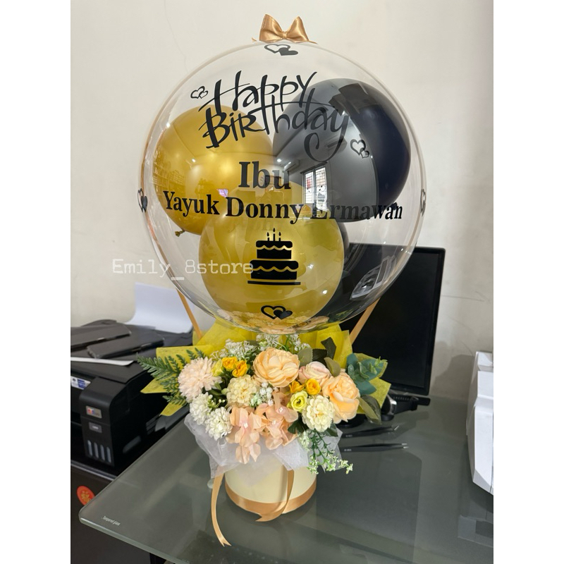 Jual (DiKIRIM HARI INI)Buket Balon wisuda Box Besar | Congratulation ...