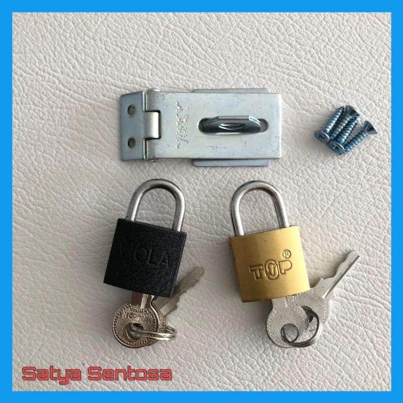 Jual Paket Overpal / Overval 1.5" & Gembok 20 mm + Sekrup (1 set ...