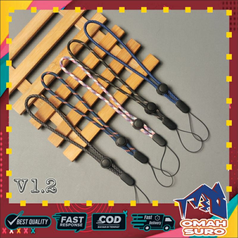 Jual V1.2 WRIST STRAP PARACORD LANYARD HAND/ FINGER TALI GANTUNGAN HP ...