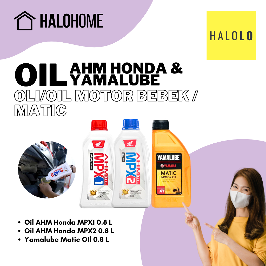 Jual Oli / Oil Motor Honda AHM OIL MPX1 / MPX2 Oli Yamalube Matic 0.8 L ...