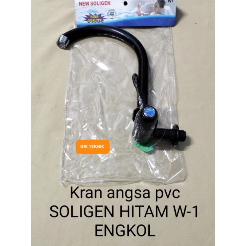 Jual W1-HITAM !!! KRAN BAK CUCI PIRING PVC NEW SOLIGEN MODEL W1 HITAM ...
