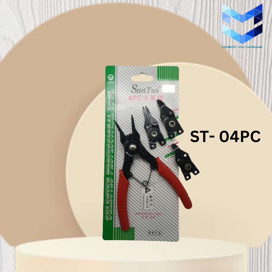 Jual Tang snap ring 4 inch set 4 in1 ( santus )ST - 04PC | Shopee Indonesia