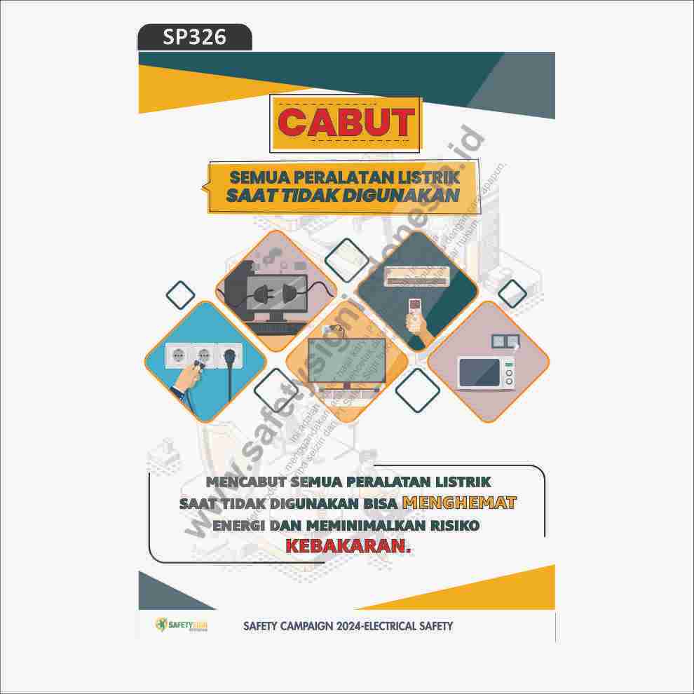 Jual POSTER K3 SAFETY A2 - Keselamatan Listrik | Shopee Indonesia