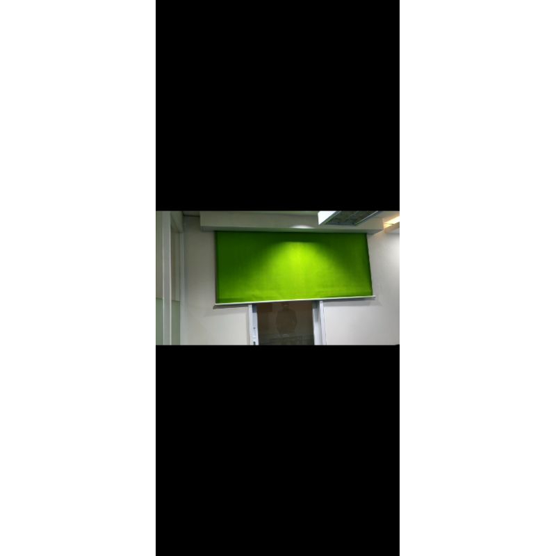 Jual layar motorized green screen lebar 240cm X panjang 300cm elektrik ...