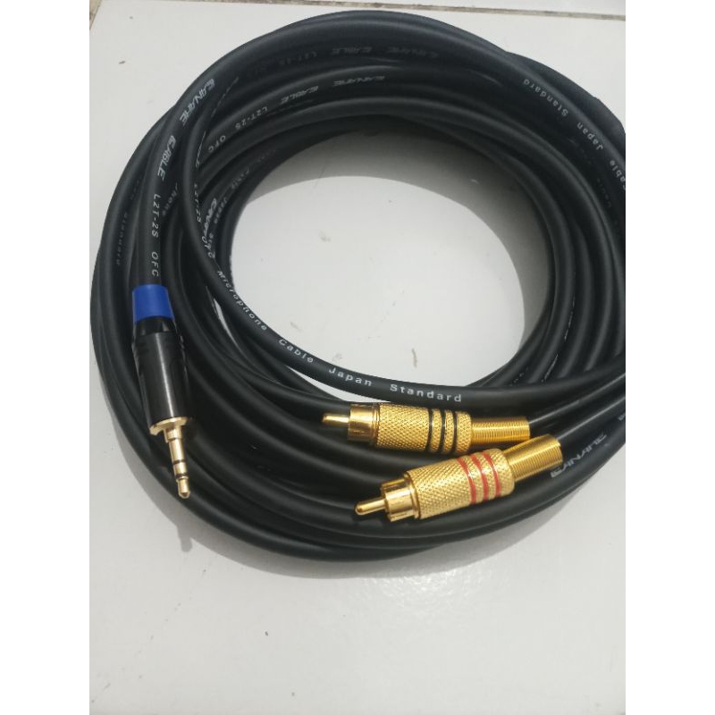 Jual Kabel jek hp leptop ke mixer jek aux 3,5 ke Dual Jek Rca 1 2 3 4 5 7 10 METER | Shopee ...