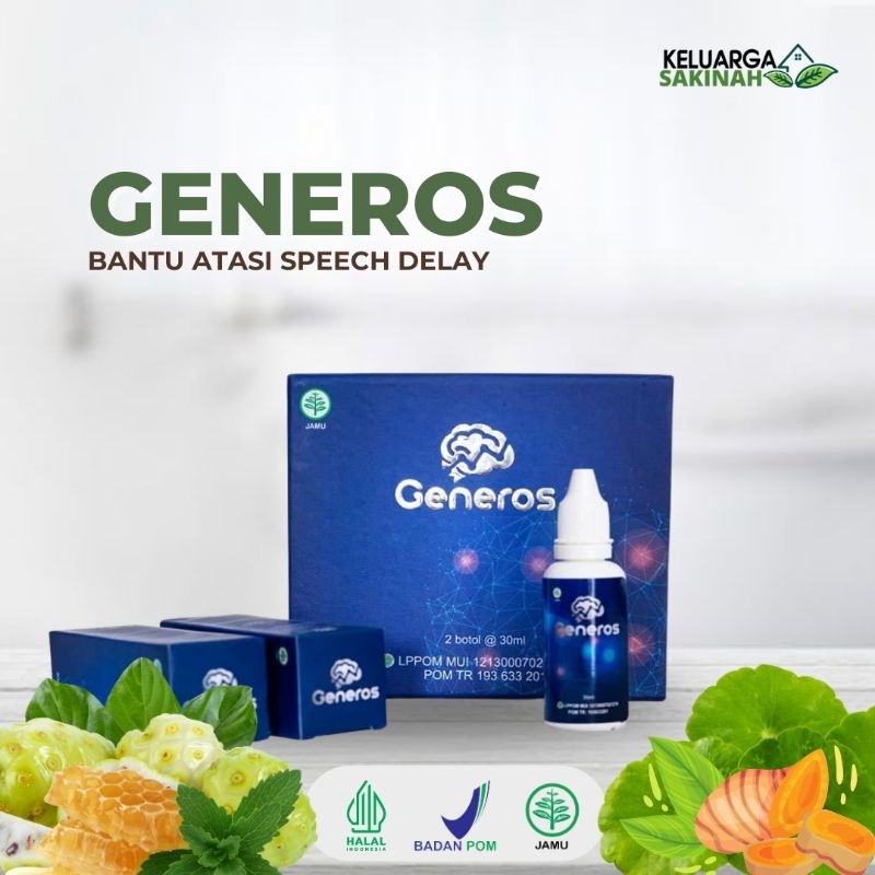 Jual GENEROS SUPLEMEN NUTRISI OTAK ANAK - Bantu atasi speech delay pada ...